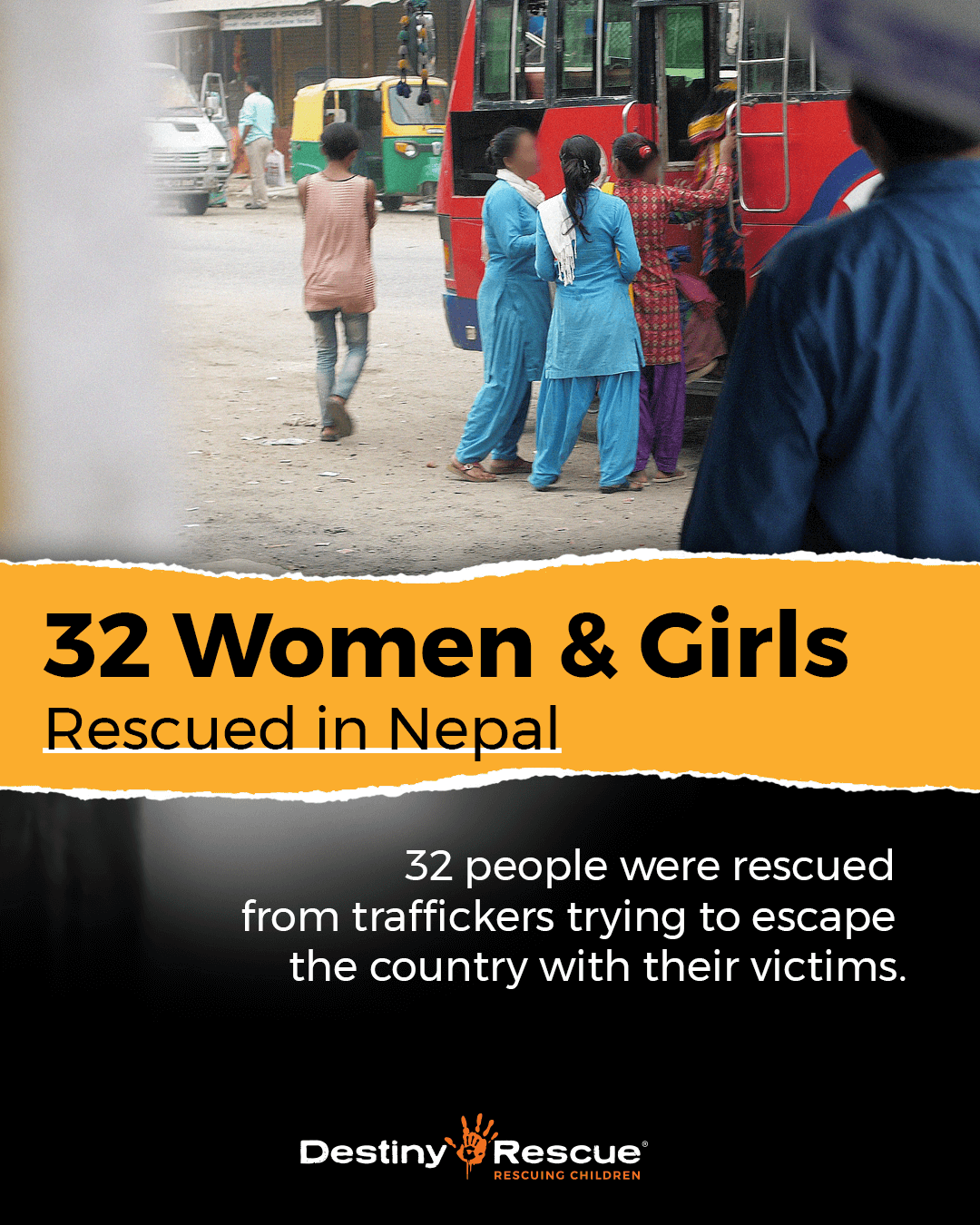 32 Women and Girls Rescued in Nepal - Destiny Rescue AU | Destiny Rescue AU